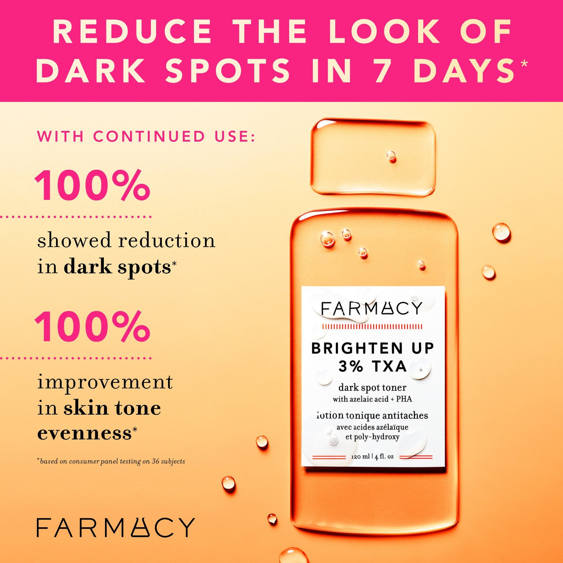 Brighten Up 3% TXA Brightening Toner | Farmacy Beauty