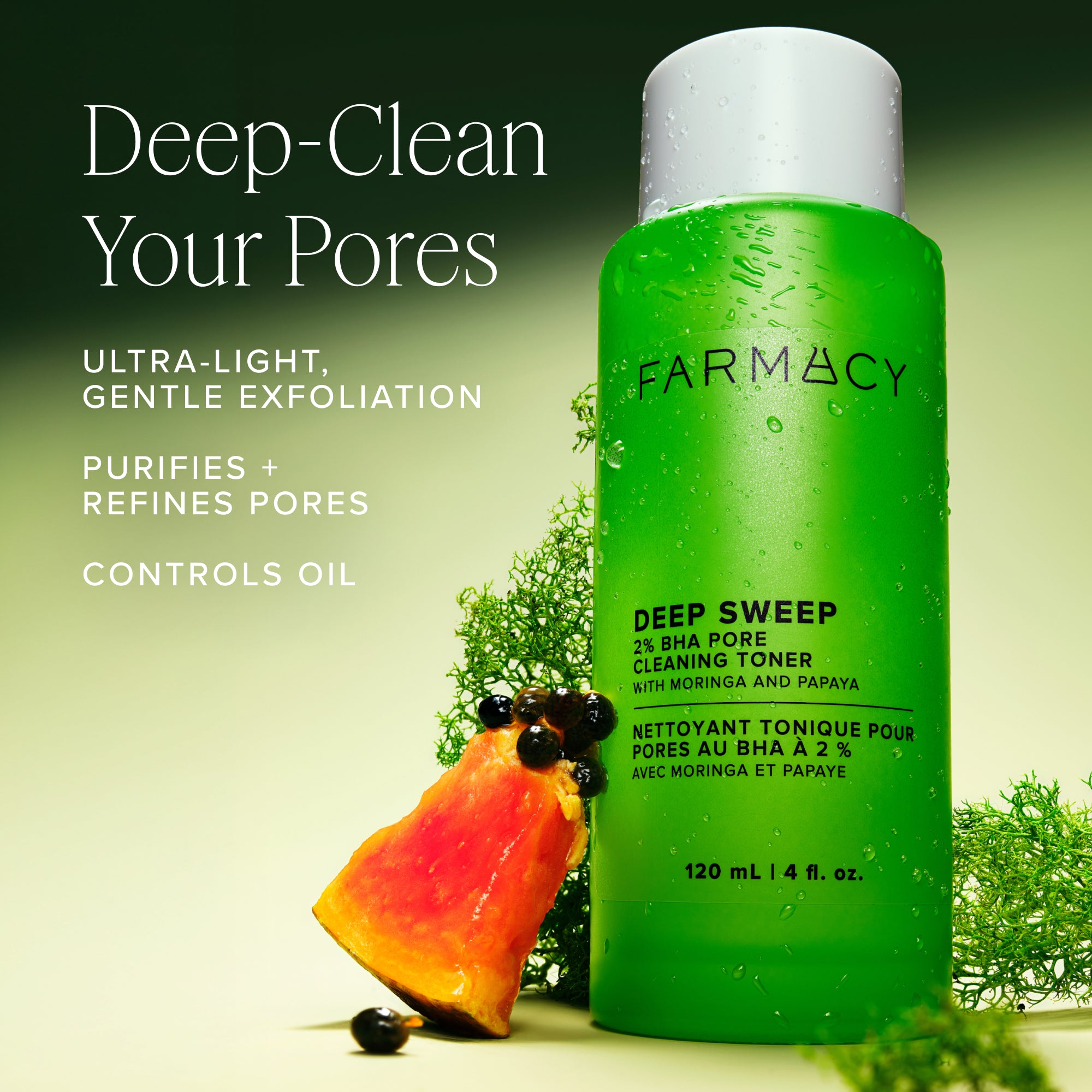 Deep Sweep Pore Cleaning BHA Toner | Farmacy Beauty