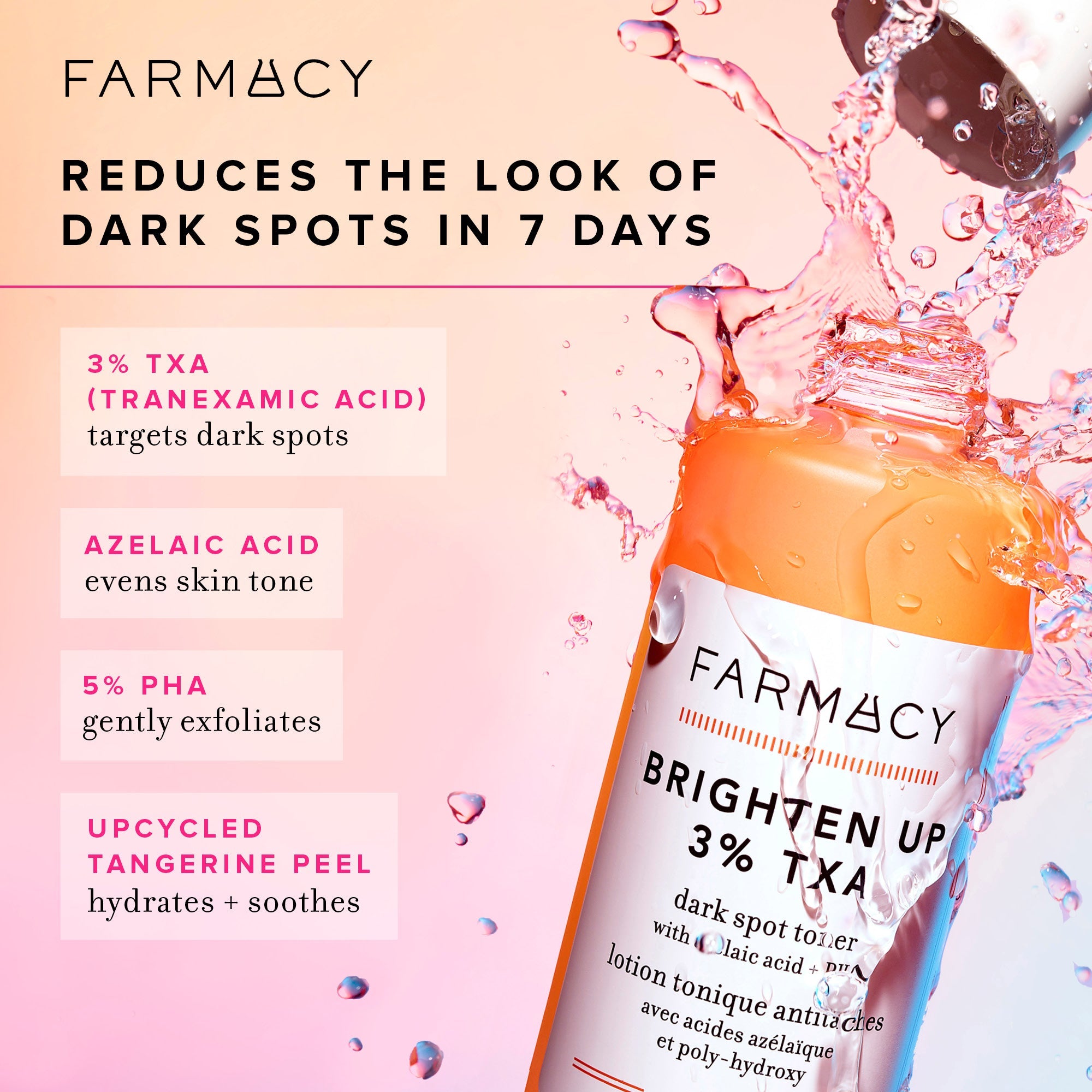 Brighten Up 3% TXA Brightening Toner | Farmacy Beauty