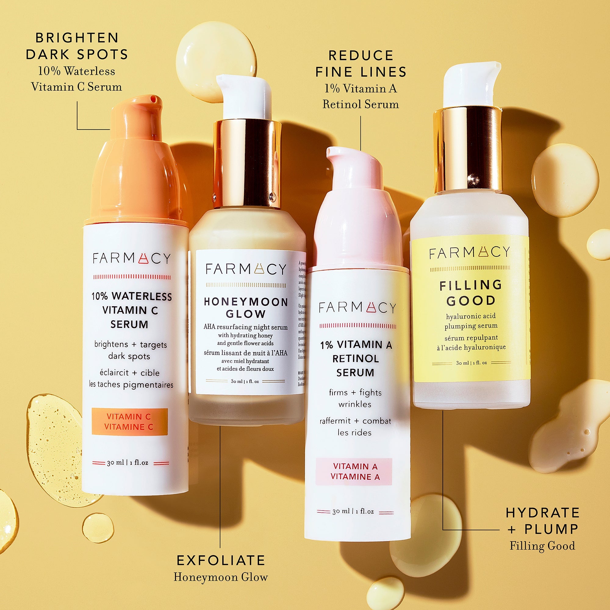 Filling Good Mini Serum with Peptides and Hyaluronic Acid | Farmacy Beauty